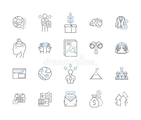 Business Analysis Outline Icons Collection Business Analysis