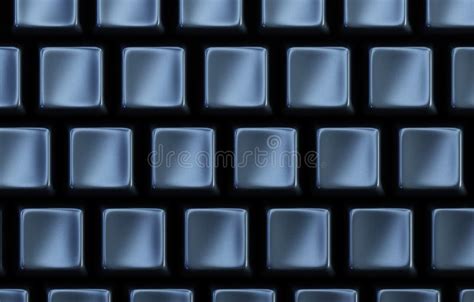 Black Keyboard Without Letters Stock Illustration Illustration Of Rendering Concept 7490475