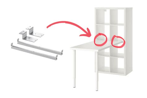 KALLAX Desk Attachment How To Attach And Hide It