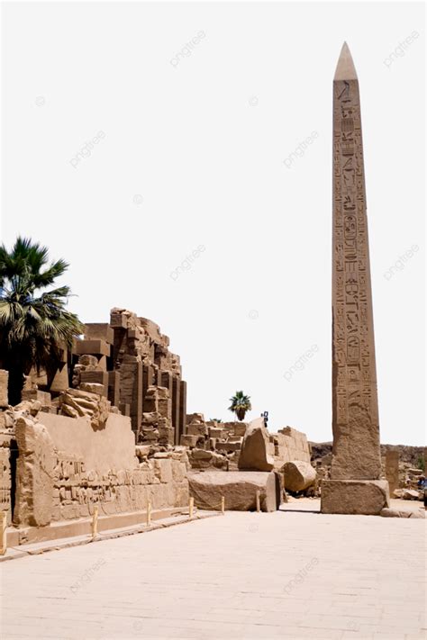 Obelisco En El Templo De Karnak Este Majestad Luxor Png Dibujos Reino
