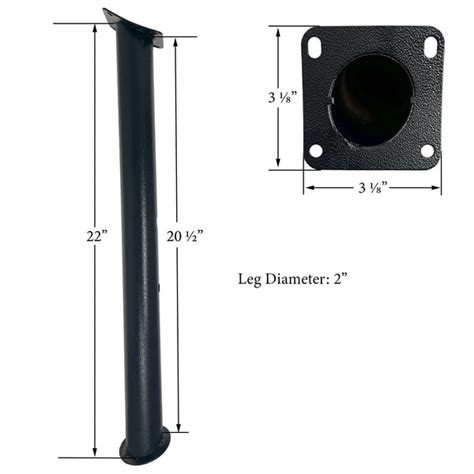 King Chii Damniss Left Rear Leg 2 For Model Hwpg 456c Pellet Grill