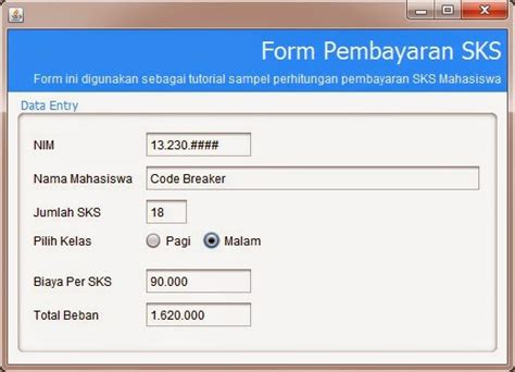 Contoh Form Perhitungan Sederhana Pada Java Editor Netbeans Ogat Dezaign