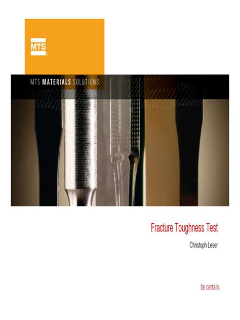 Fracture Toughness Test Pdf Science And Mathematics Computers