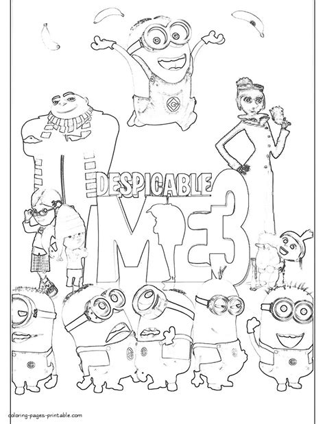Despicable Me Edith Coloring Pages
