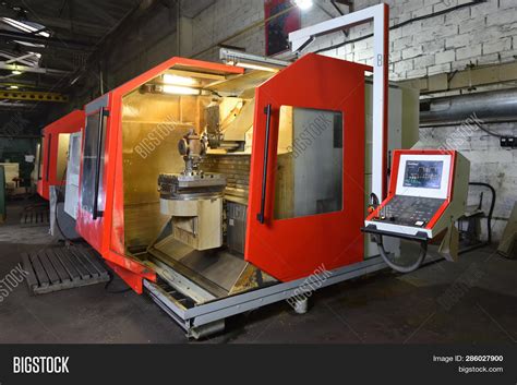Cnc Machine Working Image Photo Free Trial Bigstock