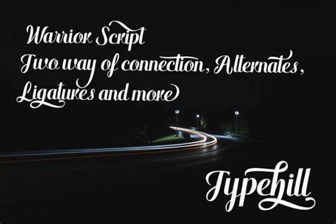 Warrior Script Font Free Font