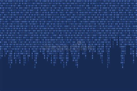 Binary Code Blue Matrix Background Stock Vector Illustration Of Science Stream 235441798