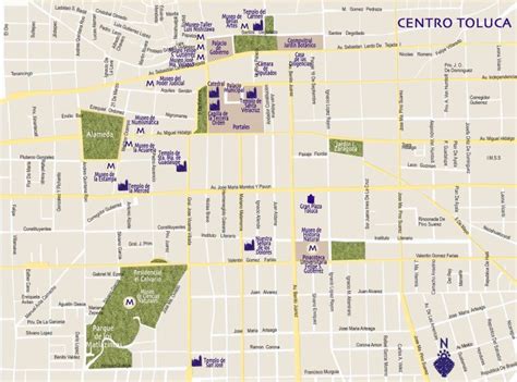 Toluca Mexico Pueblos Map Toluca State Of Mexico Capital