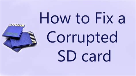 How To Fix A Corrupted Sd Card Thetech Insight