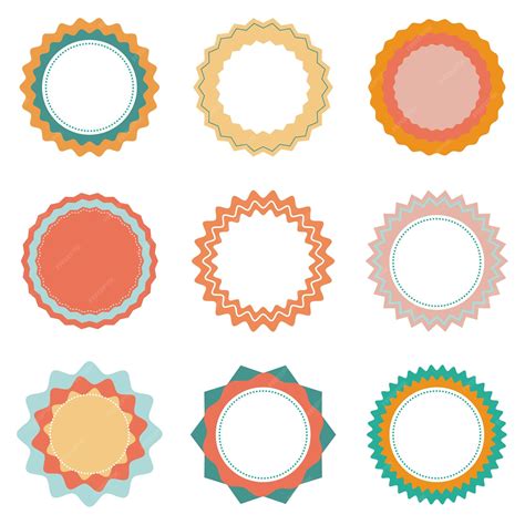 Premium Vector Label Decorative
