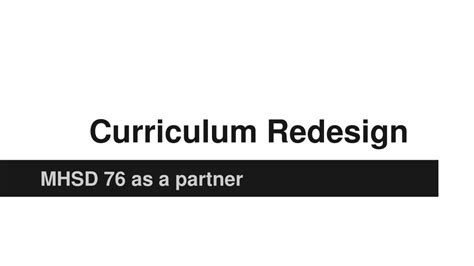 Ppt Curriculum Redesign Powerpoint Presentation Free Download Id