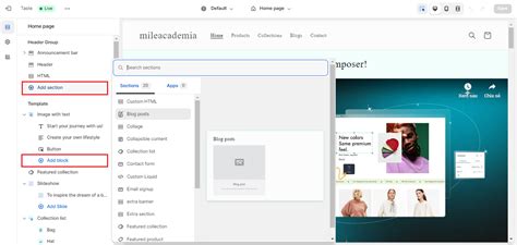 How To Use Shopify Sections And Blocks For Theme Customization Ecomposer