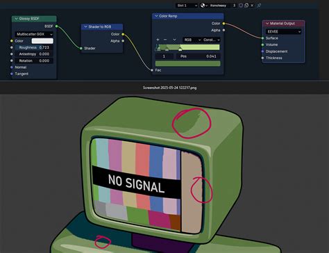 Rough Lines On Basic Cel Shader Materials And Textures Blender Artists Community
