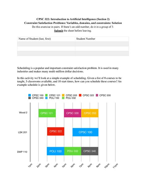 102 Csp Intro Soln Lecture Notes 1 Cpsc 322 Introduction To Artificial Intelligence