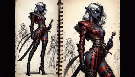 Sexy Drow Assassin Fantasy By Wizardry By Wizardryai On Deviantart