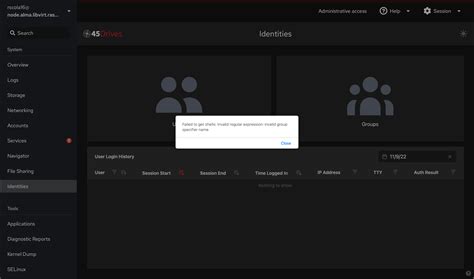 Can Not Edit Or Add Users On Safari Issue 1 45Drives Cockpit