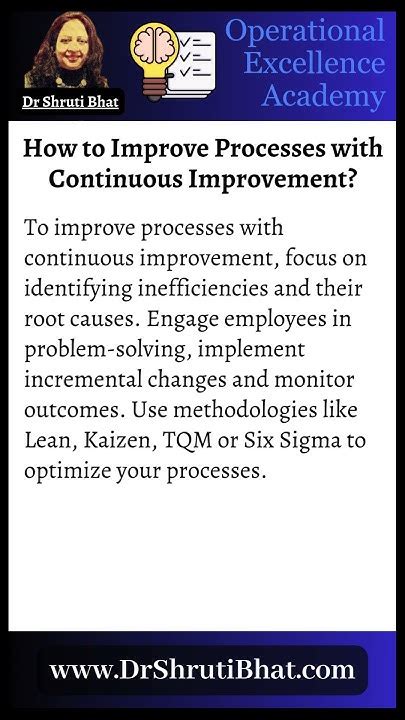 How To Improve Processes With Continuous Improvement Youtube