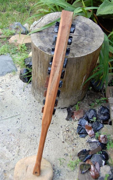 Aztec Mayan Macuahuitl Obsidian Sword War Club Pre Columbian Artifact