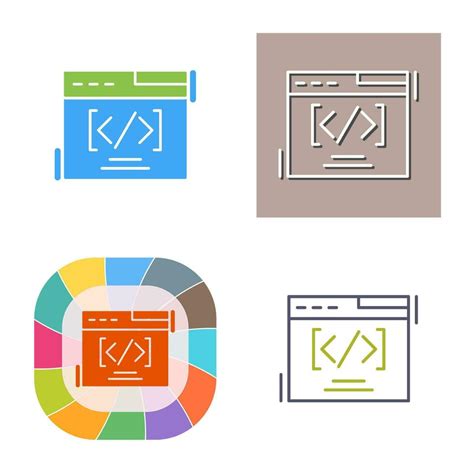 Web Coding Vector Icon 34574026 Vector Art At Vecteezy