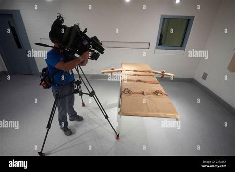The Lethal Injection Table Is Shown In The Execution Chamber At The Utah State Correctional
