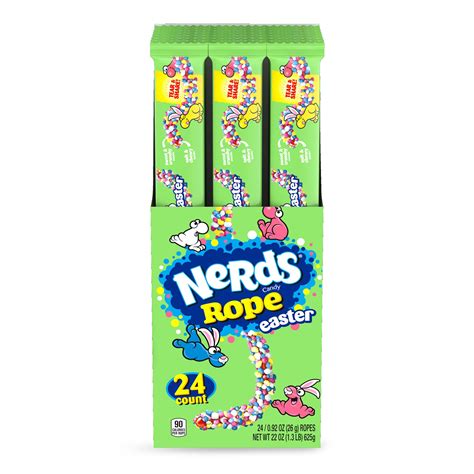 Nerds Rope Easter Candy Single Serving Individually Wrapped Full Size Candy For Easter