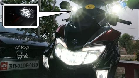Installation Of Fog Lights In Suzuki Burgman Street 125 Burgman