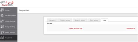 Jdss Joviandss Logs Open E Knowledgebase Knowledge Database