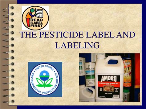 Ppt The Pesticide Label And Labeling Powerpoint Presentation Free Download Id246866