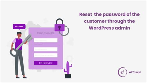 reset the password of the customer through the wordpress admin wp travel