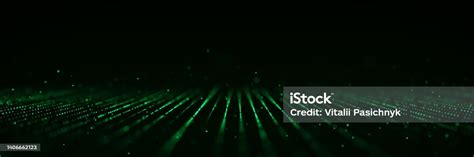 디지털 입자의 동적 흐름 점이 있는 원근감 격자입니다 네트워크 연결 구조 빅 데이터 시각화 3d 렌더링 0명에 대한 스톡 사진 및 기타 이미지 Istock