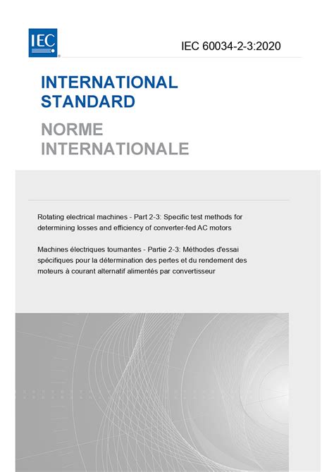 Iec 60034 2 3 2020