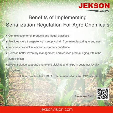 Benefits Serialization Serialisation Agriculturetechnology Trackandtrace Jekson Vision