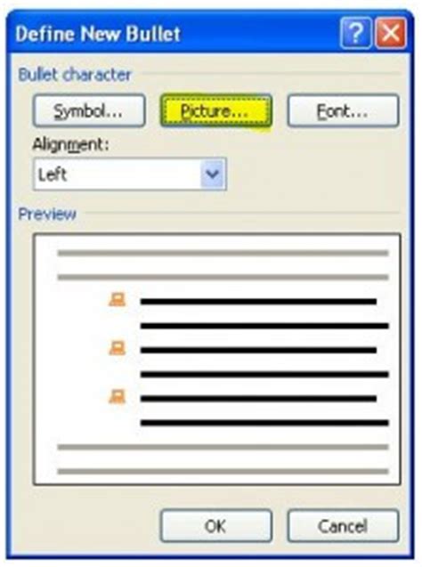 How To Customise Bullet Points In Word 2007 OutofhoursAdmin