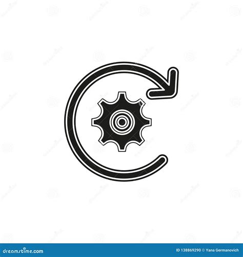 Workflow Icon Simple Element Stock Illustration Illustration Of