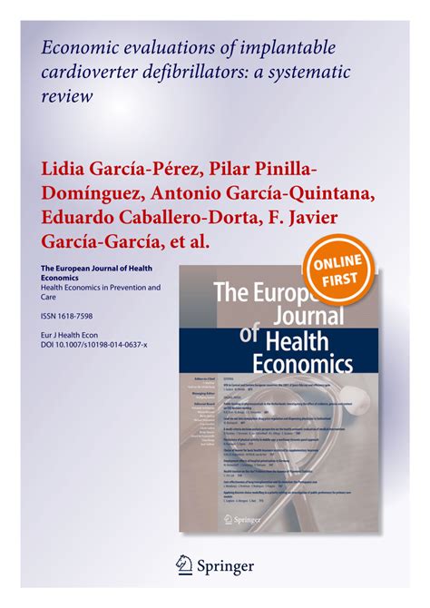 Pdf Economic Evaluations Of Implantable Cardioverter Defibrillators A Systematic Review