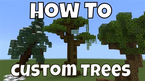 How To Build CUSTOM TREES In Minecraft YouTube