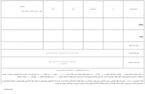 دادخواست تخلیه سرقفلی نمونه اظهارنامه و رای تخلیه