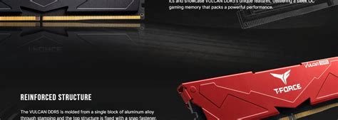 Team T Force Vulkan Red Ddr5 Ram 8gb 5600mhz Desktop Ram Ucc