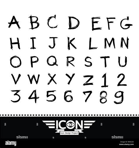 Hand Drawn Font Stock Vector Image And Art Alamy