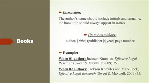 Oscola Reference Guideline For Conducting Legal Research Ppt