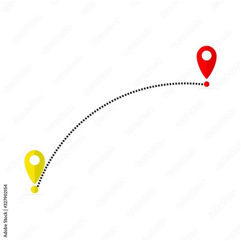 Pin Map Place Location Icon Illustration Flat Design On White