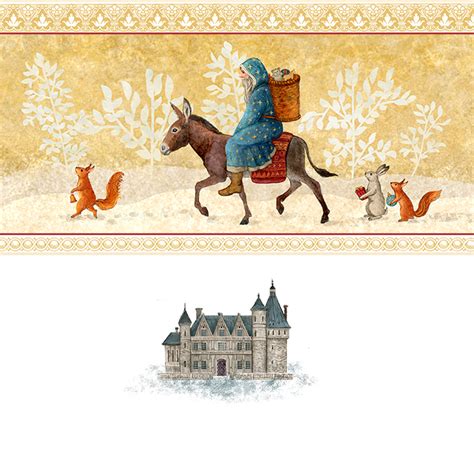 Иллюстрация Французская сказка Заставка и концовка в стиле