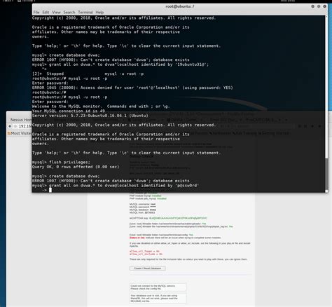 Could Not Connect Or Create Or Reset Database · Issue 262 · Digininja