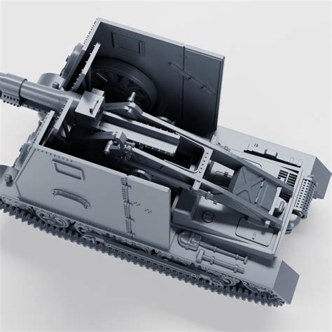 3d Printable 15 Cm Sig 33 Auf Panzer I Ausfb Sdkfz101