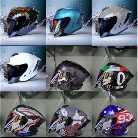 Jual New Product Helm Js Armor Motif Leo Paket Ganteng Spoiler Shopee Indonesia