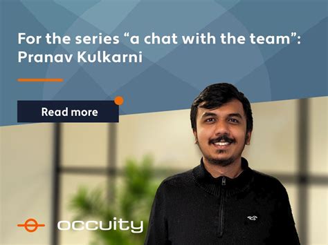 Occuity Recently Welcomed Pranav Kulkarni As A Quality Engineer With A