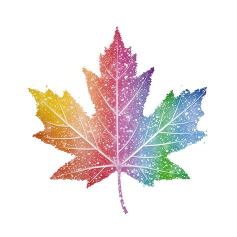 Rainbow Maple Leaf Icon Maple Free Photo Illustration Rawpixel