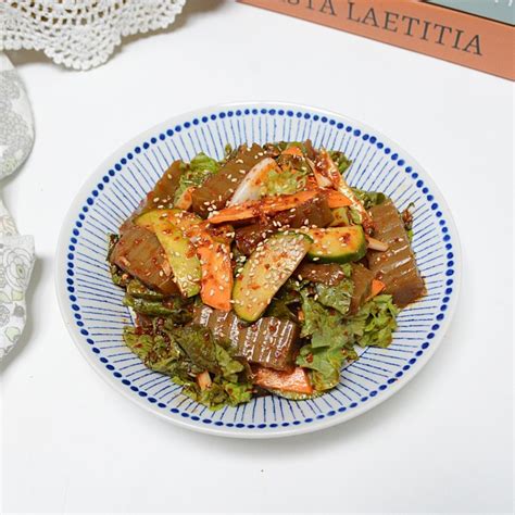 도토리묵무침 만드는 법 백종원 도토리묵무침 양념장 레시피 도토리묵 요리 네이버 블로그