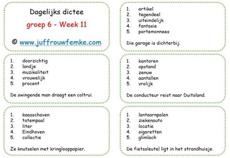 Bundel 200 Dagelijkse Dictees Groep 4 Tm 8 Juffrouw Femke