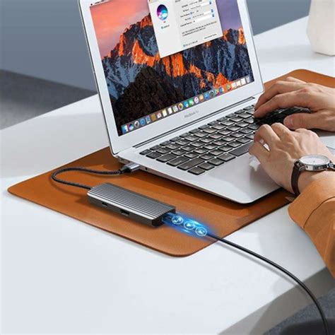 Jual Robot Ht560 6 In 1 Usb C Hub Adapter With Rj45 1000mbps Hdmi 4k Pd 1 Di Seller Rame